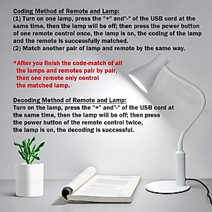 CeSunlight LED Desk Lamp, 3 Lighting Modes and 6 Brightness Levels, 10W Flexible Gooseneck Table Lamp for Living Room and Study, Remote Control with Timing Function, AC Adapter Included (White)
