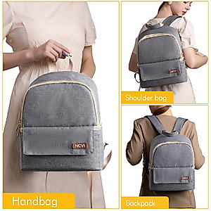 NCVI Breastmilk Cooler Bag with 2 Ice Pack, Breast Pump Bag with Cooler Fits 6 Bottles, Double Layer Breast Milk Baby Bottle Cooler Bag, for Travel, Nursing Mom Daycare, Work, Picnic, Black