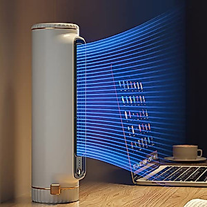 Portable A-I-R Conditioners Automatic Remote Conditioner USB Personal Mini Conditioner with 3-Speed with Automatic Shaking Fans That Blow Cold A-I-R for Home Office Bedroom (White)