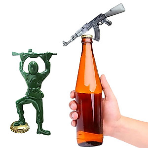 50 Cal Shot Glass,Army Men Bottle Opener,Army Gift for Men in Military,Green Army Bottle Opener,Sergeant Gifts Army,Army Themed Gifts,Shot Accessories Drinking,Cool Shot Glasses for Men