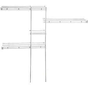 ClosetMaid 1628 Closet Organizer Kit, 5-Foot to 8-Foot, White