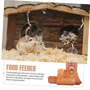 CIYODO Hamster Drinking Fountain Rat Waterers Water Bottles Spout Fresh Water Dispenser Hamster Waterer Bunny Feeder Automatic Pet Feeder Hamster Hideout Water Feeder Vertical Pp