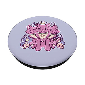 Pastel Goth 3 Headed Dog PopSockets Swappable PopGrip