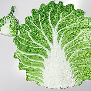 MagiDeal Cabbage Pattern Swaddle Blanket and hat, Breathable Soft Flannel Throw Blanket Baby for Baby