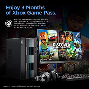 Lenovo IdeaCentre Gaming 5i - 2022 - Gaming Desktop - NVIDIA GeForce RTX 3060 - Intel i5 12400-16GB RAM - 1TB HDD + 512GB SSD - Win 11 - Black - Mouse & Keyboard - Free 3-Month Xbox GamePass