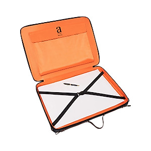 ANYA Luxury Art Portfolio Case 17 x 24” A2 Artist Carrying Bag | Premium Business Artwork Storage Folder | Professional Art Organizer | Drawings Sketches Foam Board Carry Waterproof Briefcase SKAPA