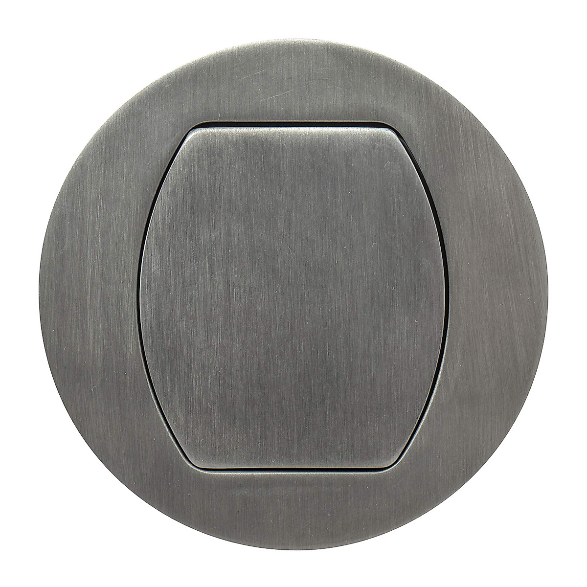 Bryant Electric RCT201ALU 15A 125V Tamper Resistant Pop-Up Countertop Receptacle Flush Mount, 15 Amp, Brushed Aluminum