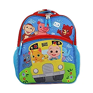 Cocomelon Boys Girls 14 inch School Backpack (Blue, One Size)