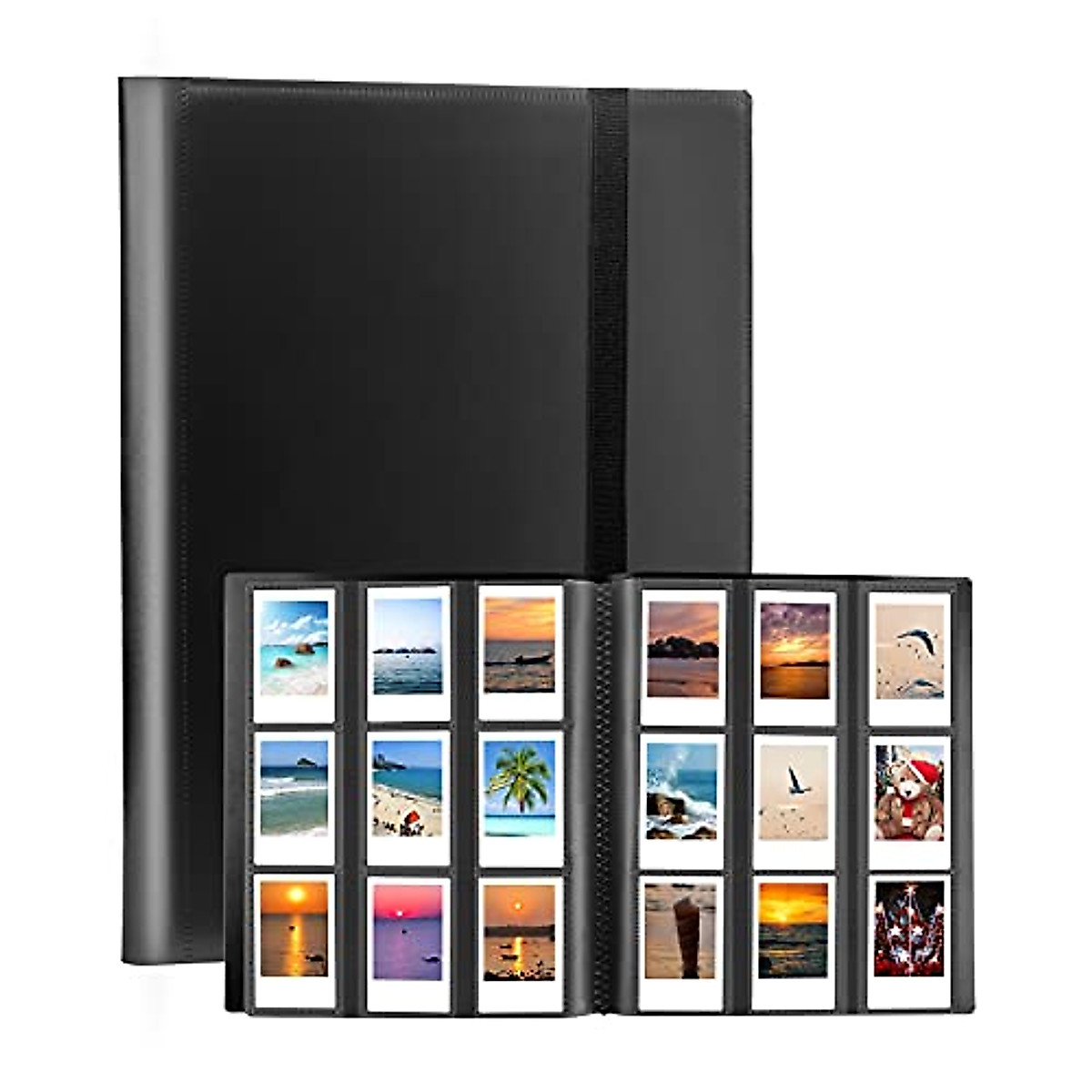432 Pockets Photo Album for Fujifilm Instax Mini Camera, Polaroid Camera, for Fujifilm Instax Mini 11 12 9 40 Evo Liplay 8 7+ Instant Camera, Photo Album for Polaroid Kodak HP Zink 2x3" Photo (Black)