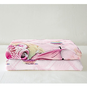 Feelyou Kids Pink Dragon Fleece Throw Blanket Dragon Eggs Sherpa Blanket Baby 30"x40" for Boys Girls Teens Bedroom Decor Dragon Scale Plush Blanket Educational Theme Pink Fuzzy Blanket