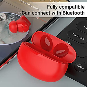 FAJHHA Wireless Earbuds Noise Cancelling, Bluetooth 5.0 Earphones Ipx4 Waterproof Wireless Earbuds with Wireless Charging Case, with Headset Built-in Mic for Sport