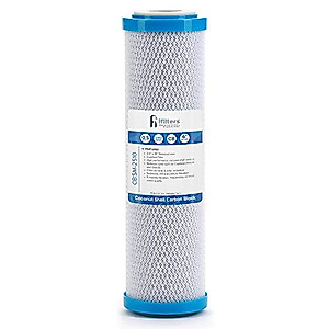 Coconut Shell CTO, Cyst Carbon Block Drinking Water Filter, 2.5 x 10, 0.5 Micron