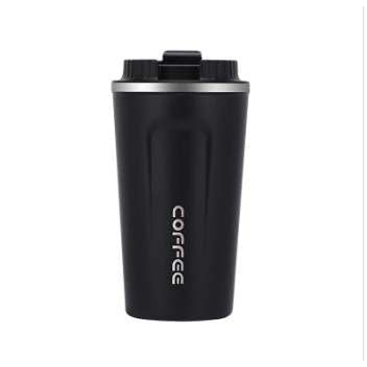 Hot Travel Mug Vacuum Insulated Coffee Mug with Leak Proof Screw Lid Coffee Cup Keep Warm or Cold for Coffee or Tea Drinks 13.5oz/400ml(Black)