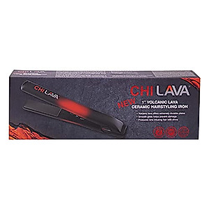 CHI Original Lava 1" Ceramic Hairstyling Flat Iron, Red