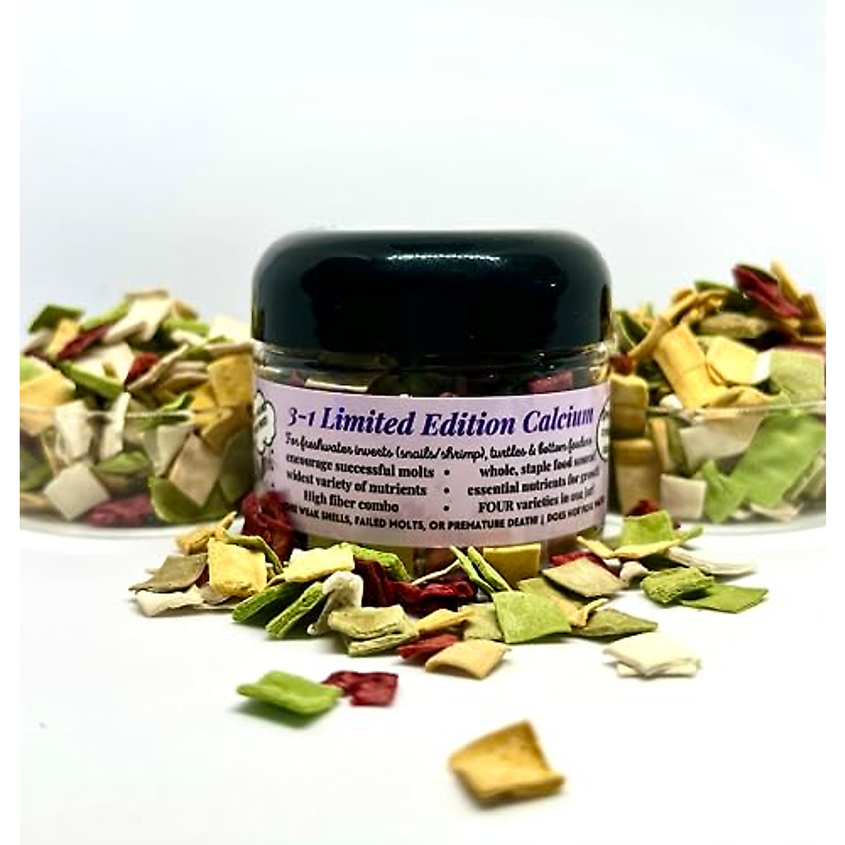 3-1 Limited Edition Calcium Tablets for Shrimp/Snails (Nutrition+Immunity+Protein) - KatsAquatics - 1.7 oz