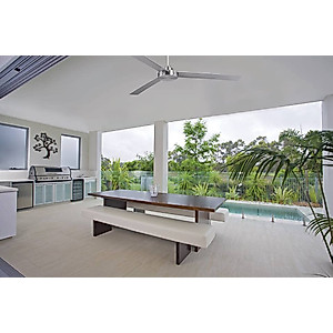 Minka Aire F624-ABD Roto XL, 62" 3-Blades Ceiling Fan in Brushed Aluminum Finish with Silver Blades