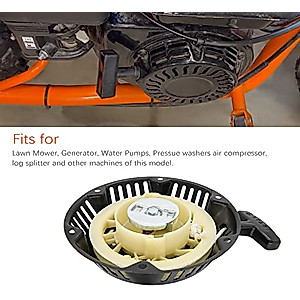 Pull Start Recoil Starter, Rain King Recoil Starter Compatible with Predator 212cc 6.5HP 7HP OHV Engine Go Kart Pit Bike Generator Lawnmower
