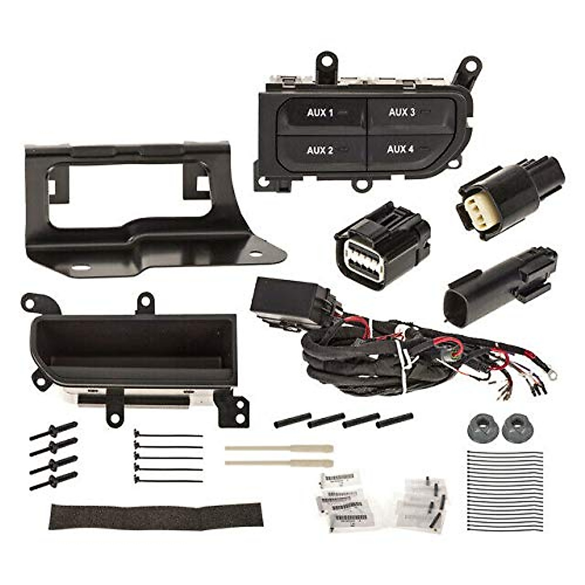Mopar 82215190AD Auxiliary Switch Bank Kit Jeep Wrangler Black