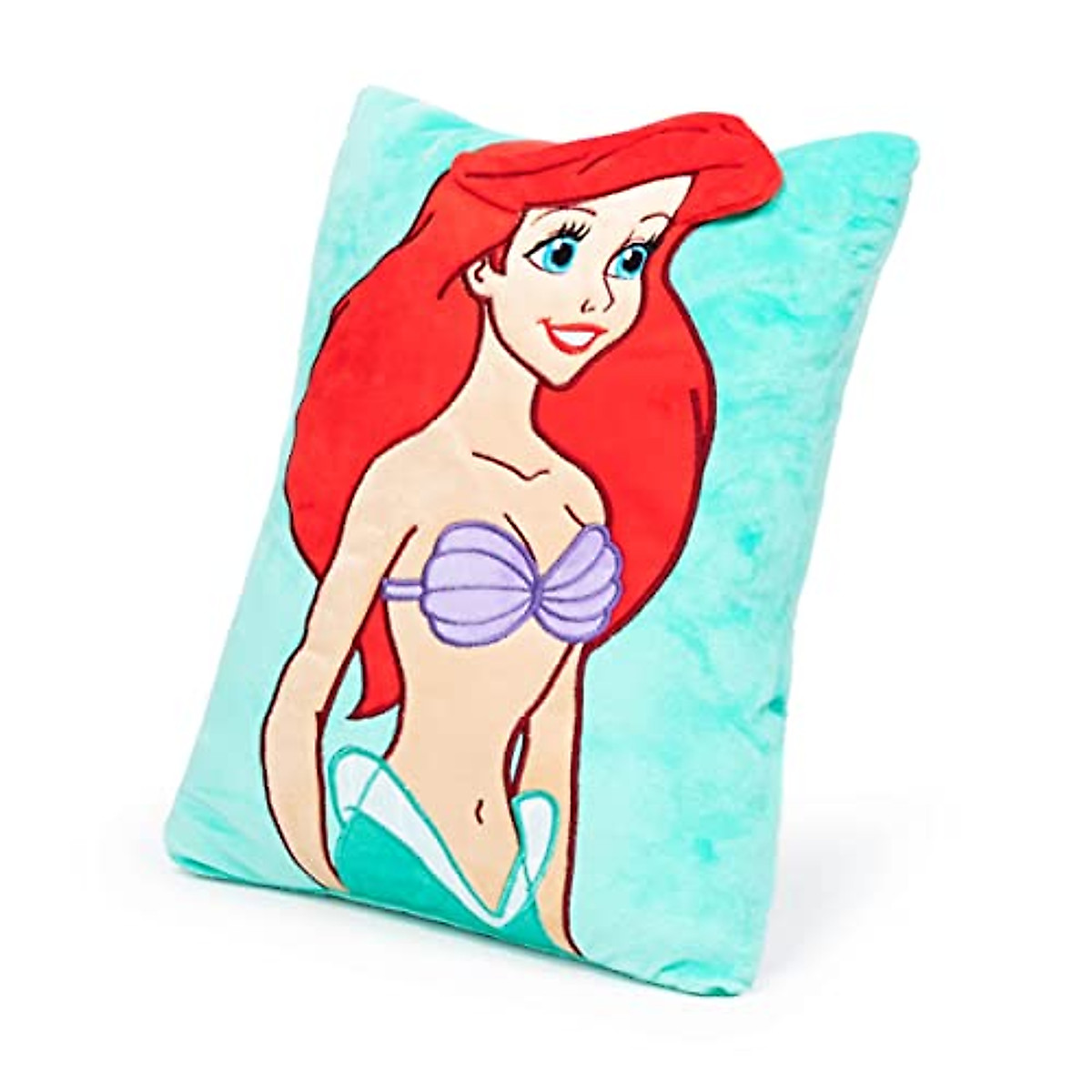 Disney The Little Mermaid Ariel Plush Snuggle Pillow - Super Soft Decorative Throw Pillow - Measures 15 Inches