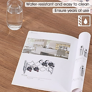 PHI VILLA Coffee Table - Modern Coffee Tables with Storage for Living Room Shelf 2 Tiers, Farmhouse Coffee Table Set