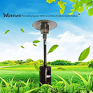 Patio Heater,Outdoor Heaters for Home Powerful Fast Heating,Safe Low Energy Radiator Energy Efficient Natural Gas Liquefied Gas for Garden-Liquefied Gas 225cm(88in)