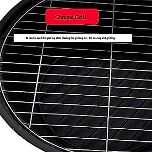 Outdoor Fire Pits Round Bowl, Portable BBQ Firebowl with Mesh Screen Cover and Poker, for Backyard Garden Camping Bonfire Patio ,Black