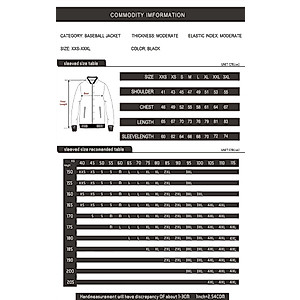 Men's Bomber Jacket Varsity Baseball Jackets Windbreaker Lightweight Slim Fit Button Down Letterman Jacket Black