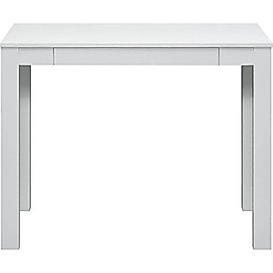 Mainstays Furniture New Parsons Desk with Drawer, Multiple Colors (White)