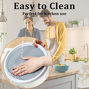 Acrux7 2 PCS 2 Tier 10 Inch Lazy Susan Organizer, Plastic Lazy Susan Turntable for Cabinet, Lazy Susan Spice Rack Organizer for Kitchen, Pantry, Refrigerator, Bathroom, Non-Skid Lazy Susan