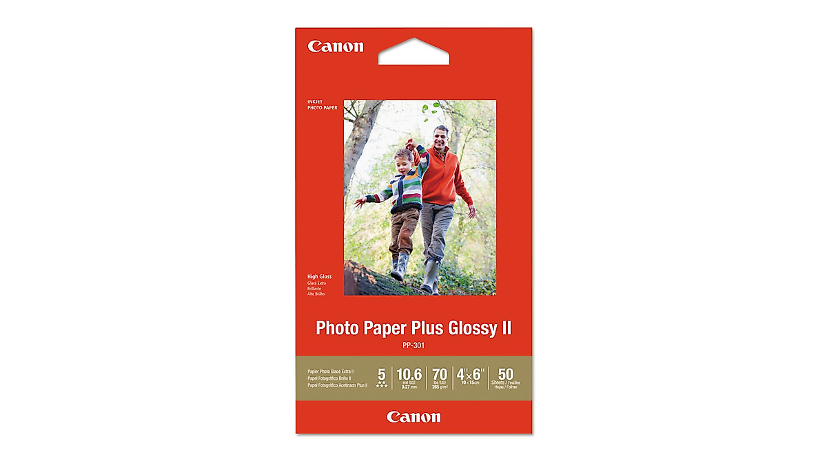 Canon Glossy Photo Paper Plus II, 4"x6"(50 Sheets) — 🛍️ The Retail Market