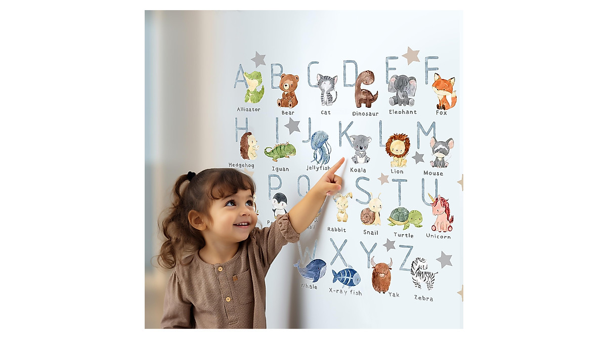 ABC Wall Stickers for Kids - Fun Alphabet Decals & Educational Decor