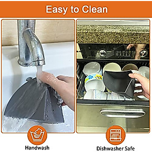 Slow Cooker Divider, Silicone Slow Cooker Liner BPA Free, Dishwasher Safe Fit 6QT (4 Count, Black)