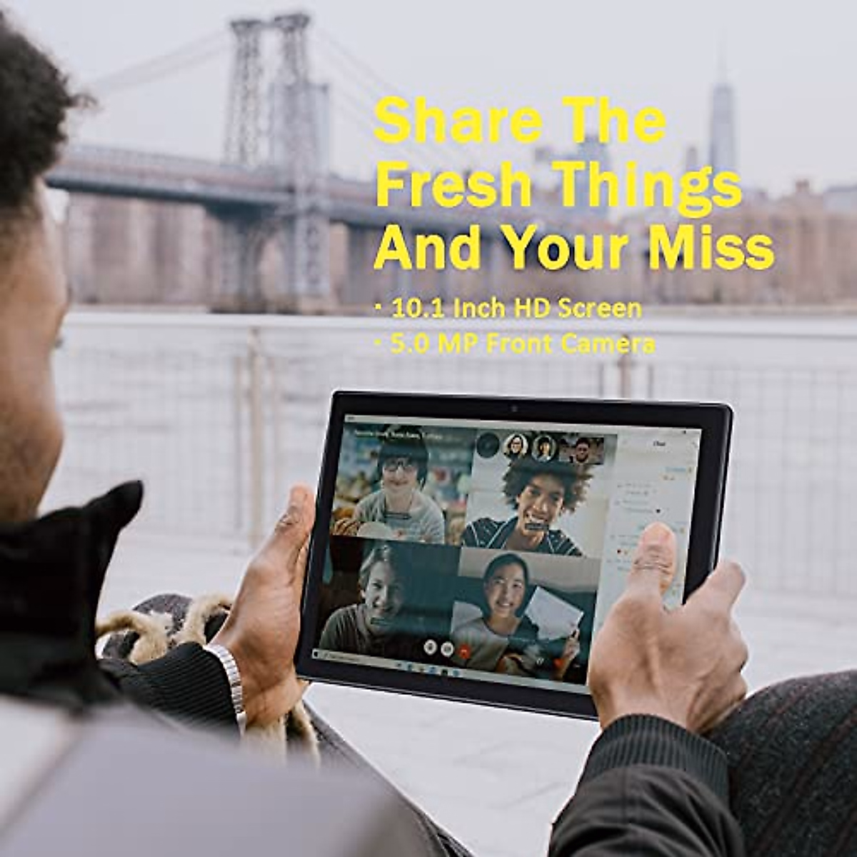 Tablet 10 inch, Octa-Core Processo, 2GB RAM, 32GB ROM, 5G WiFi Tablets, Google GMS Certified, IPS HD Display, 13MP Camera, Bluetooth 5.0, Black