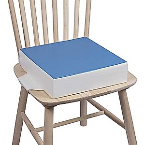 Toddler Booster Seat for Dining Table, Waterproof PU Washable Thick Toddler Dining Booster Seat, Kids Booster Seat for Dining Table with 2 Adjustable Straps Safety Buckle