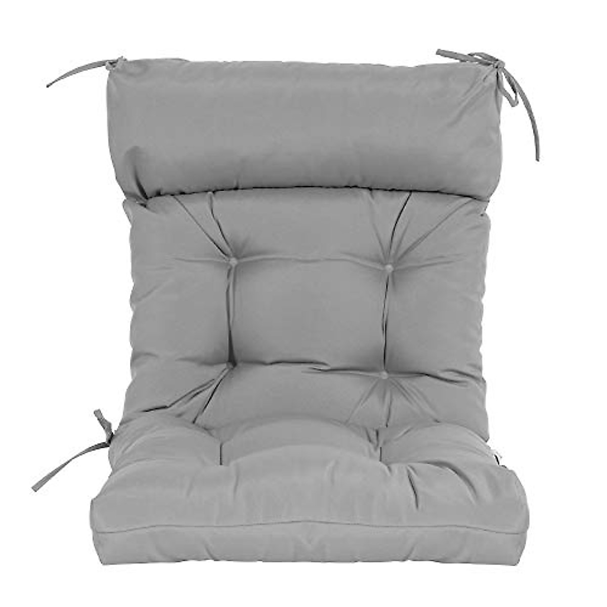 QILLOWAY Indoor/Outdoor High Back Chair Cushion,Spring/Summer Seasonal Replacement Cushions.(Grey)