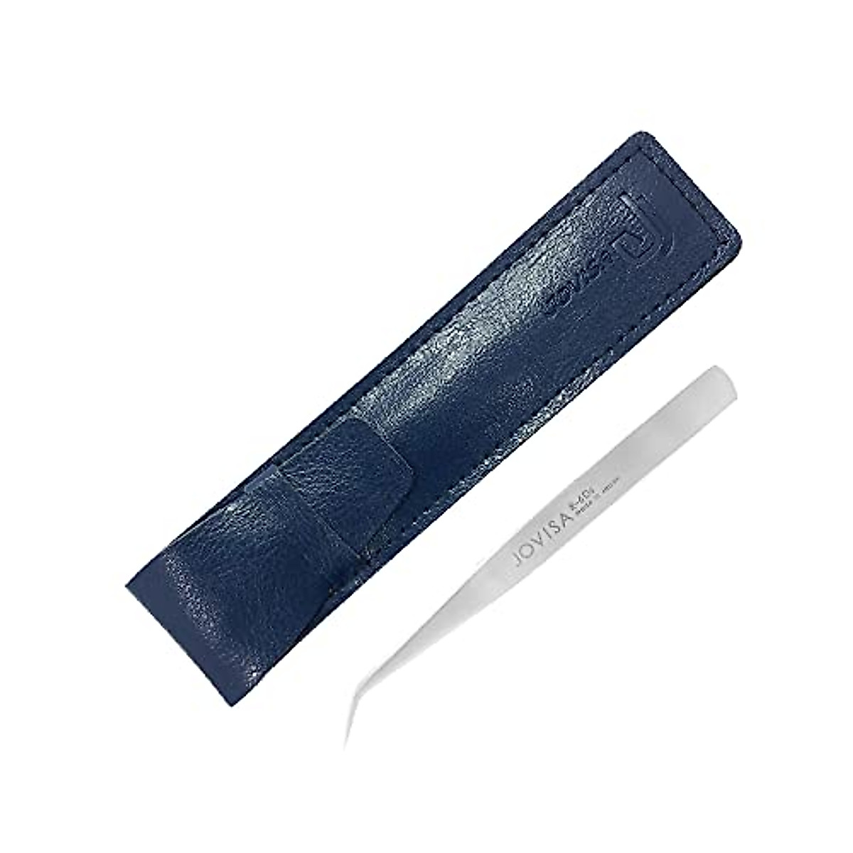 JOVISA R-6Ds Tweezer Made In Japan Eyelash Extension Tweezers for Mega Volume And 3D 6D Mink Eyelash, SUS 304 Stainless Steel Straight Angled Tip False Eyelash Extension Supplies