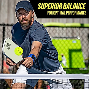 Vigel Premium Outdoor Pickleball Balls Set of 4 - USAPA Approved, Tournament and Competition play, Perfectly Balanced, High Bounce, True Flight, Durable, 40 Hole Pickleball, Ideal for All Skill Levels