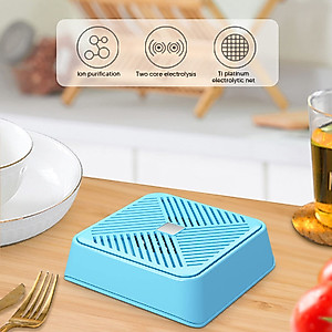 Topyond USB Dishwasher Powered Portable Small Dish Washing Machine,Mini Ultrasonic Efficient Cleaning for Travel and Kitchen Tableware,Blue