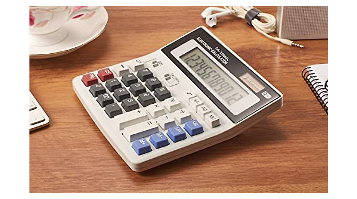 ASLD 12-Digit Desktop Calculator - Large Display & Big Buttons