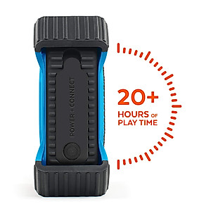 ECOXGEAR EcoEdge Plus GDI-EXEGPL402 Rugged Waterproof Floating Portable Bluetooth Speakers Wireless, 20W Smart Speaker with Bottle Opener and LED Party Lights, Indoor or Outdoor Party Speaker (Blue)