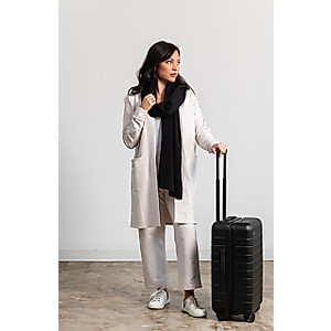 zestt Dreamsoft Travel Scarf, Wrap and Shawl, Organic Cotton, Black