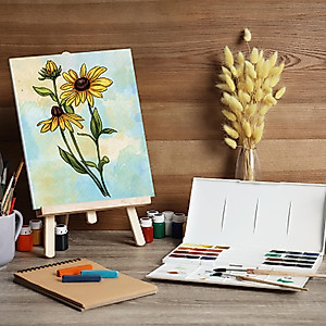 8 Pack 8x10 Inches Flowers Theme Pre Drawn Canvas to Paint, Pre Printed Canvas for Ladies Sip and Paint Party Favor, Pre Sketched Canvas for Painting for Adults