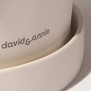 Plant Pot Ceramic 7 inch - Round Classic Planter with Tray for Indoor Outdoor Plants Flowers Herbs - Plants Not Included (White)