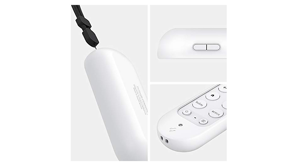 Spigen Silicone Fit Case for Chromecast Voice Remote | White, Magnetic