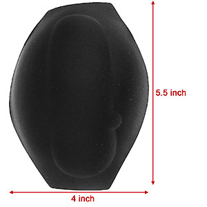 KKmeter 2pcs Men's Sponge Enhancement Cup Enlarge Front Pad Sports Protection Cup for Swimming Trunk G String Thongs Shorts (Black)