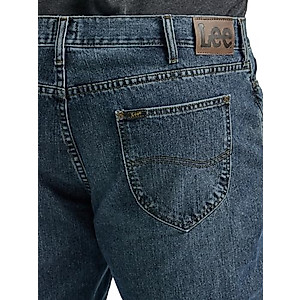Lee Men's Big & Tall Legendary Relaxed Straight Jean, Lieutenant, 48W x 28L