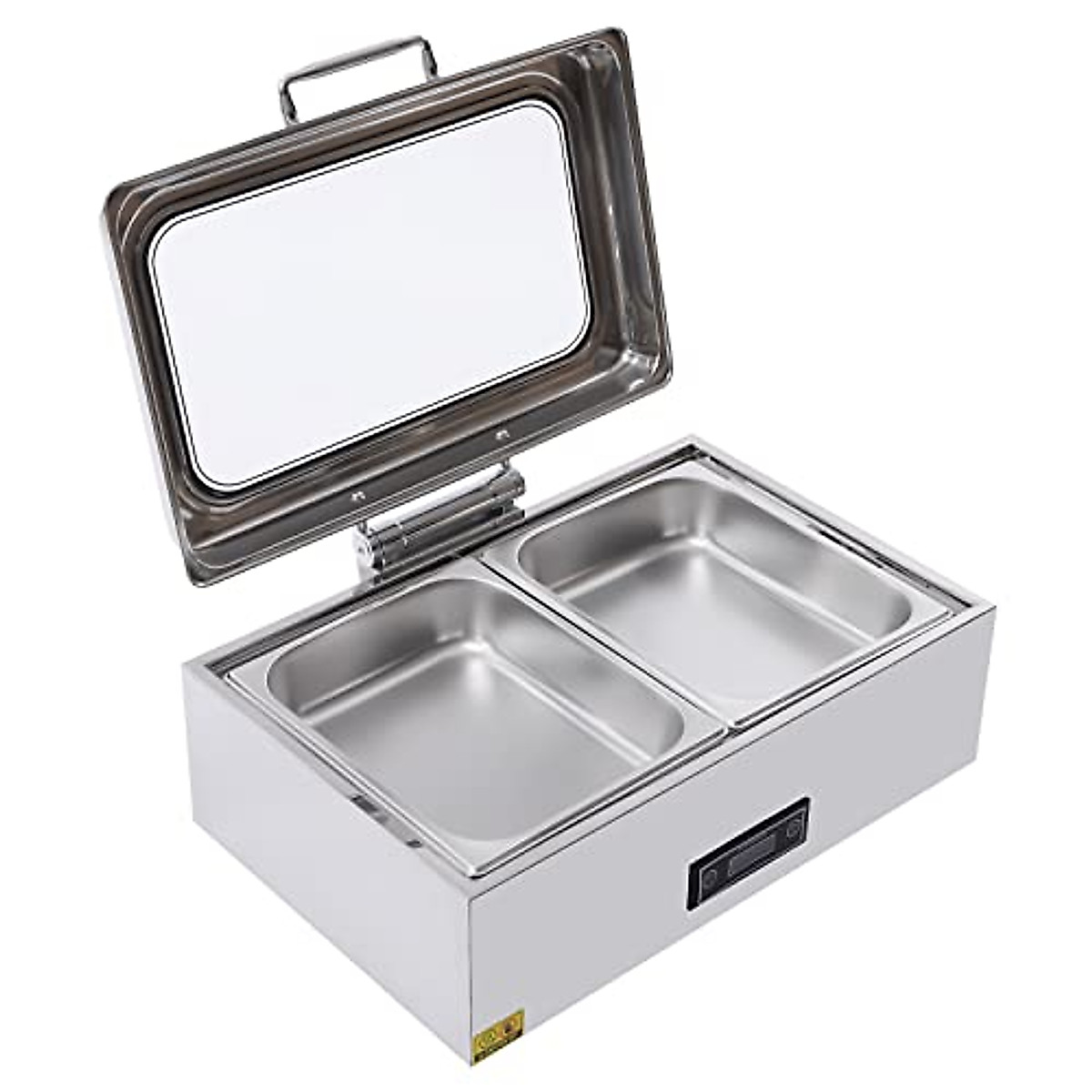 TOOL1SHOoo Buffet Server Food Warmer Electric Chafing Dish Food Warmer Pans Stainless Steel Electric Chafing Dish Buffet Food Warmer Chafing Dish Buffet Set