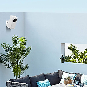 HOLACA Screwless Wall Mount 35 Downward Kit for Wyze Cam Pan V1 V2, VHB Stick On - Easy to Install, Full Tilt & Pan Function, No Mess, No Drilling, Strong Adhesive Mount (2 Pack)