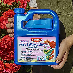 BioAdvanced All-in-One Rose and Flower Spray, Concentrate, 64 oz