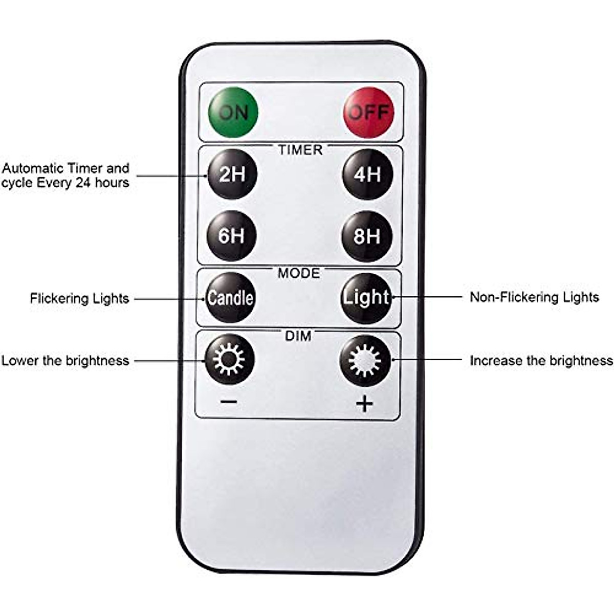 LED Moving Wick Candles with Timer, Battery Operated Flameless Electric Romantic Candles with Flickering Warm White Light, Flameless Fake Candles with Holders for Home Fireplace Christmas or Halloween